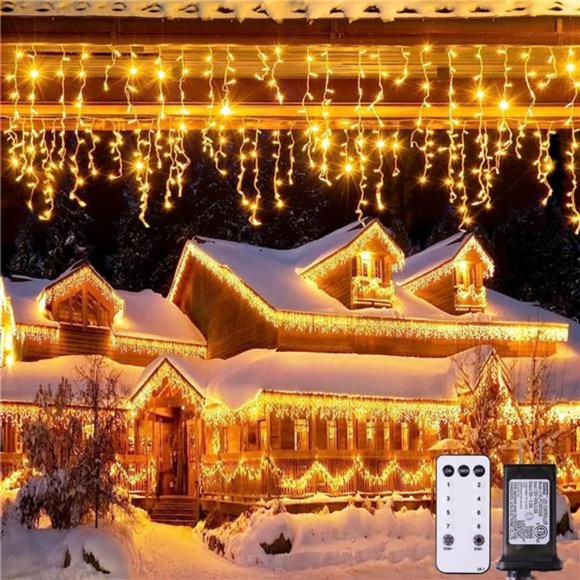 Holiday | Icicle Lights For Outside 388ft 40 Led Icicle Christmas ...